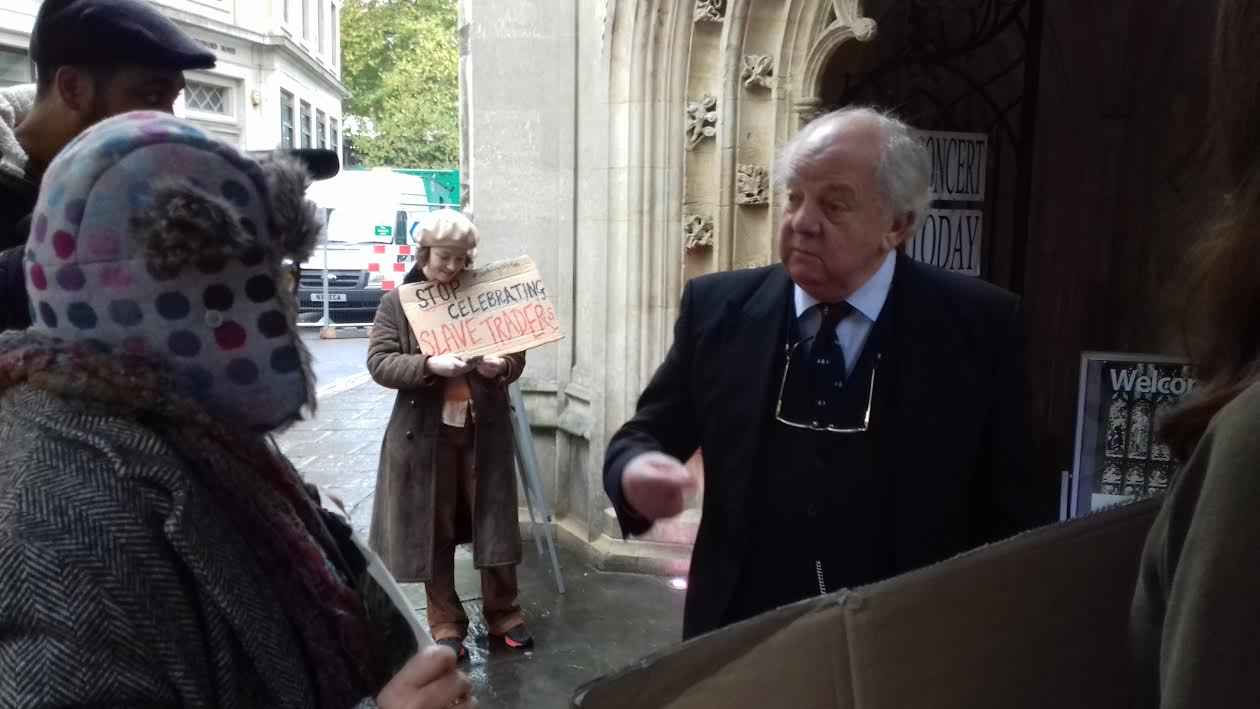 Famous slave trader celebrated in Bristol yesterday