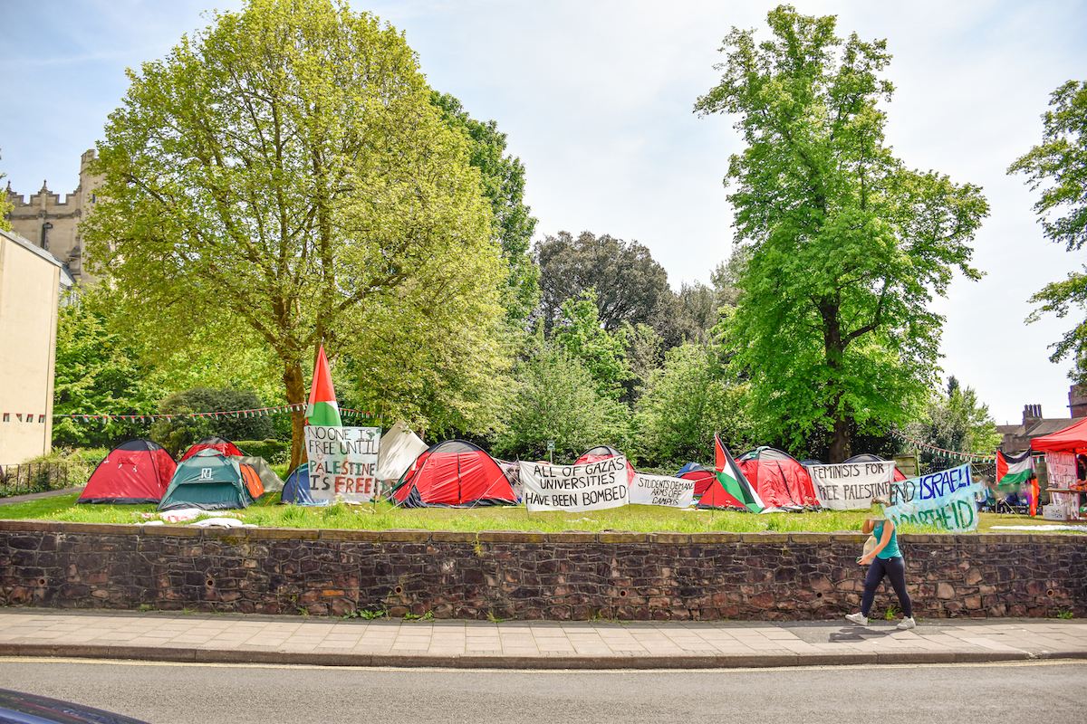 Pro-Palestine protest camp now facing eviction by Bristol University