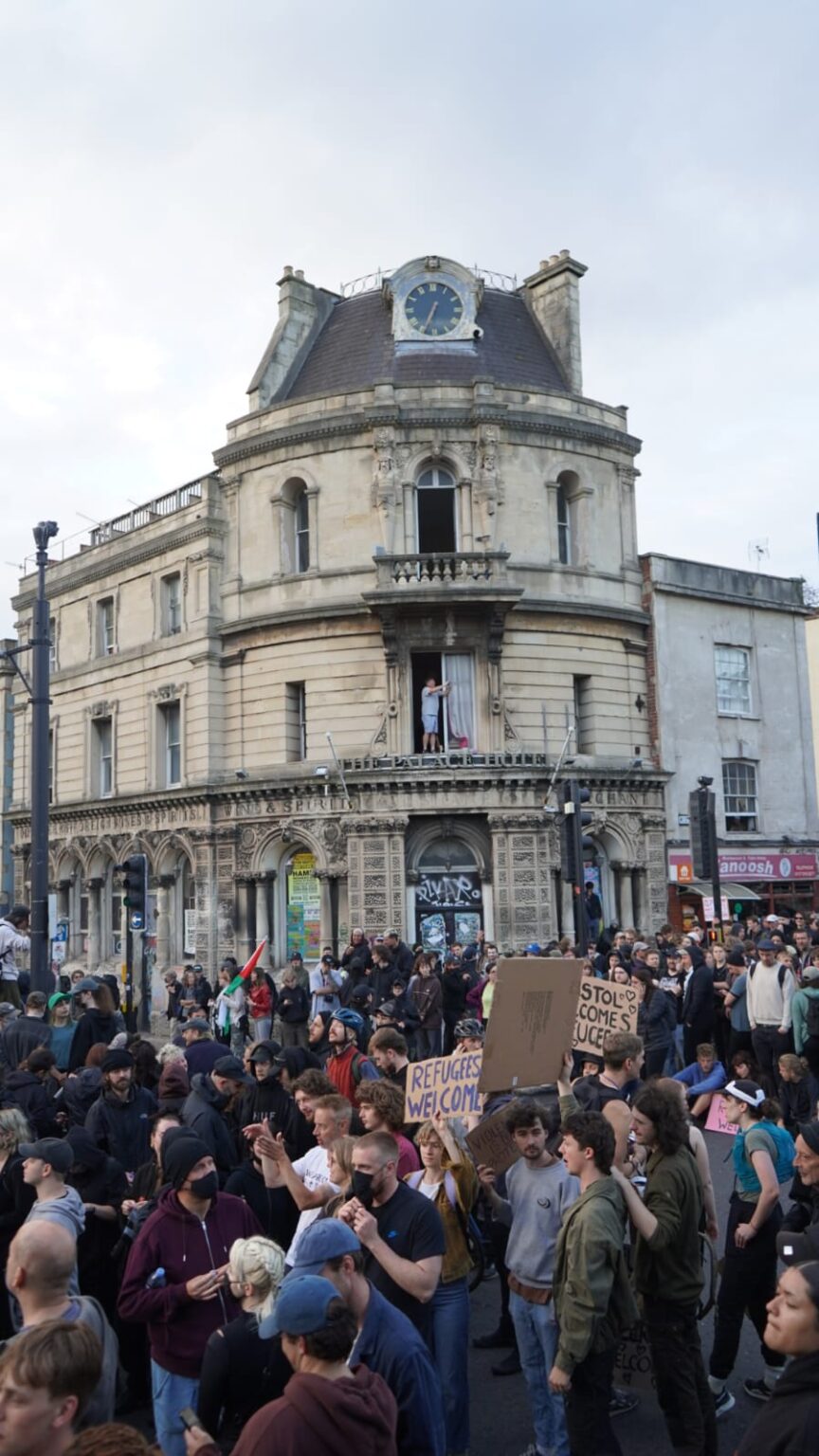Huge Bristol counter demo in response to far-right protest rumours