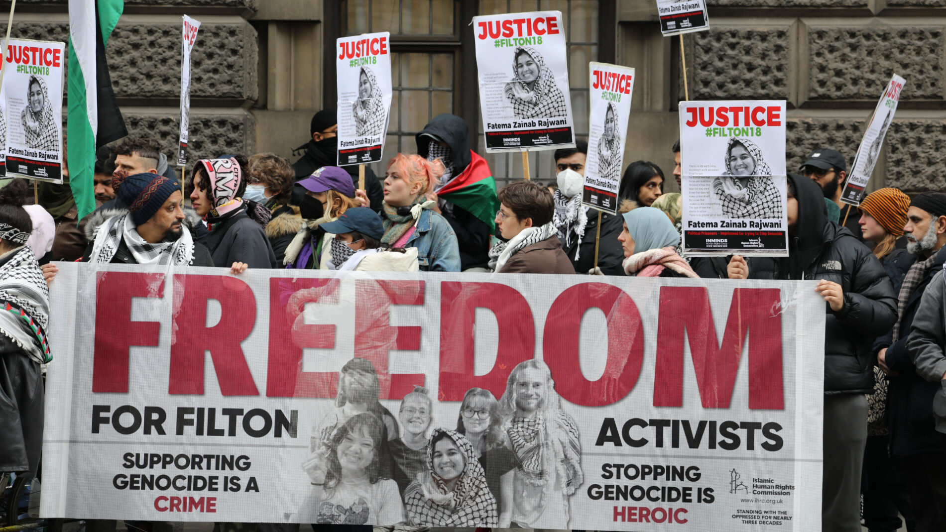 Palestine Action group treated like terrorists over Elbit factory action